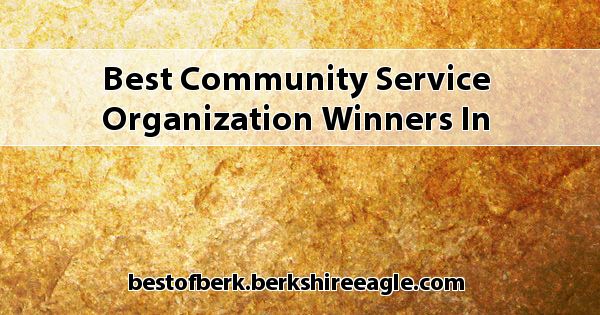 Best Community Service Organization Winners in Berkshire County ...